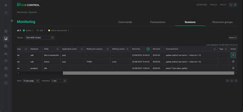 How To Monitor Adb Sessions Using Arenadata Db Control Adb Control