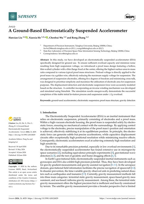 Pdf A Ground Based Electrostatically Suspended Accelerometer Pdf A Ground Based Electrostatically Suspended Accelerometer