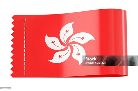의류 태그 홍콩의 국기와 레이블 검은 배경에 고립 된 3 차원 렌더링 3차원 형태에 대한 스톡 사진 및 기타 이미지 3차원 형태 개념 개념과 주제 Istock