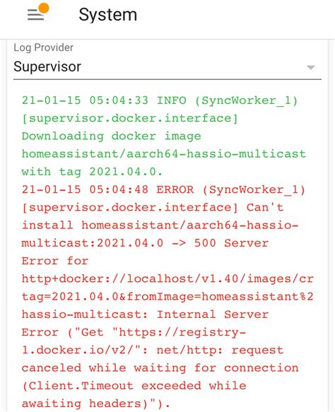 Update Supervisor Fails Configuration Home Assistant Community