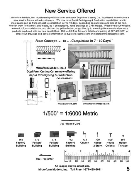1 500 Scale Model Parts And Suppliesby Microform Models Inc