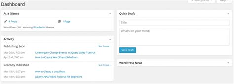 How To Create Wordpress Dashboard Widgets GameDev Academy