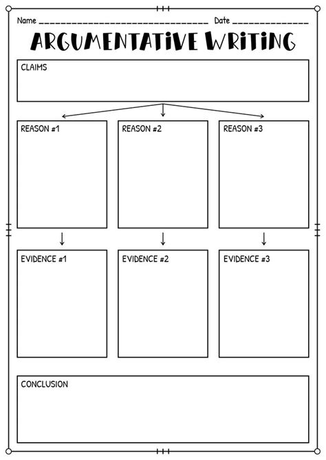 11 argument writing worksheets argumentative essay outline