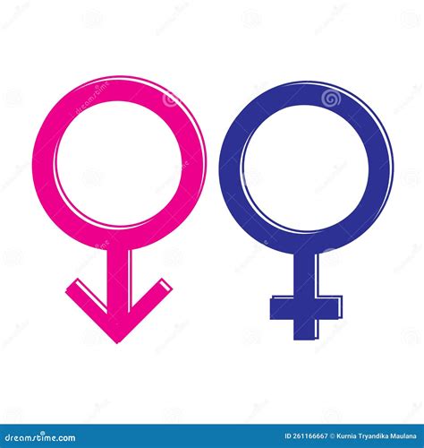 Logo Vector Gender Male Female Sex Blue Pink Stock Vector Illustration Of Drawing Abstract
