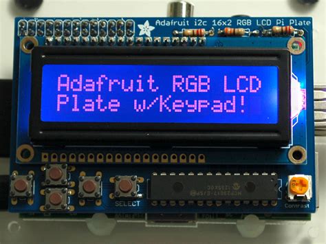 Adafruit Rgb Negative 16x2 Lcdkeypad Kit For Raspberry Pi — Robot Italy