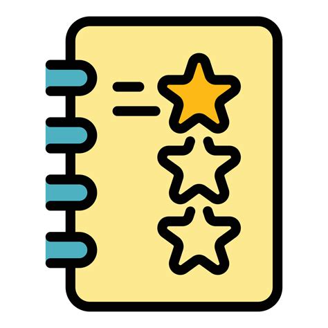Task Schedule Stars Icon Vector Flat 21412973 Vector Art At Vecteezy