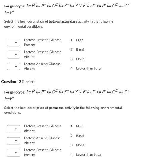 Solved For Genotype Lacl S Lacp Laco C Lacz Z Lac − F Lacl