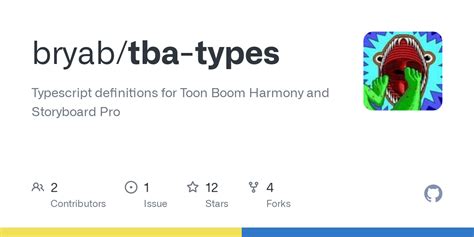 GitHub Bryab Tba Types Typescript Definitions For Toon Boom Harmony
