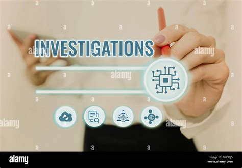 Sign Displaying Investigations Word Written On The Formal Action Or