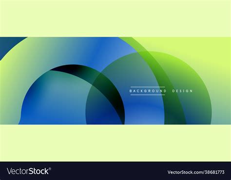 Abstract Overlapping Lines And Circles Geometric Vector Image