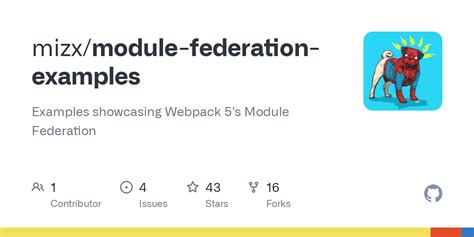 Github Mizxmodule Federation Examples Examples Showcasing Webpack 5s Module Federation