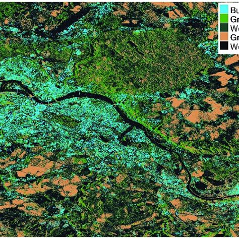 dresden area germany sar derived urban density map obtained by download scientific diagram