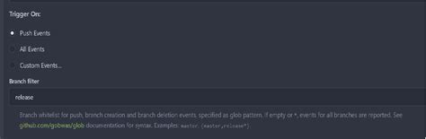 solved how to trigger webhook only for a specific branch