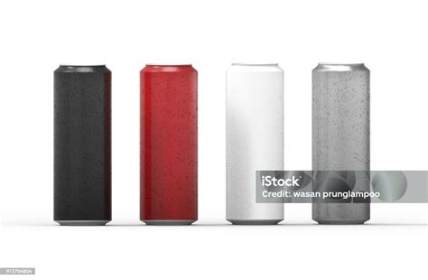물으로 컬러 알루미늄 캔에 고립 된 흰색 배경을 삭제 합니다 3d 렌더링입니다 캔에 대한 스톡 사진 및 기타 이미지 캔 응축 맥주 Istock