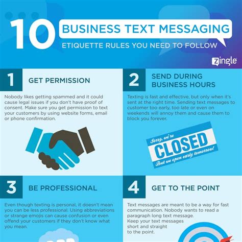 Business Text Messaging Etiquette Infographic Pdf