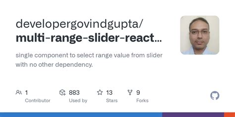 Github Developergovindguptamulti Range Slider React Ts Single