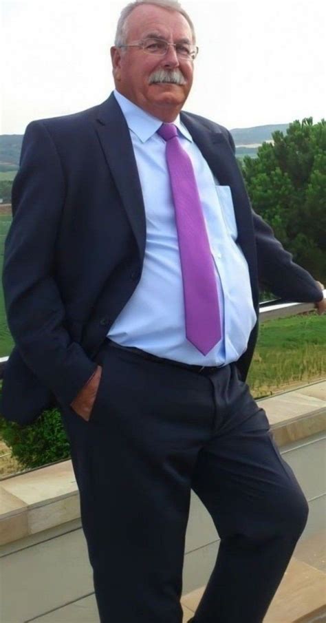 Mature Men Business Suit Gentleman Style Big Men Real Man Males