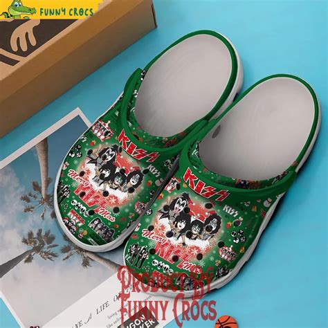 Merry Christmas Kiss Green Crocs Shoes Discover Comfort And Style Clog Shoes With Funny Crocs