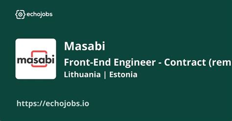 masabi is hiring front end engineer contract remote lithuania
