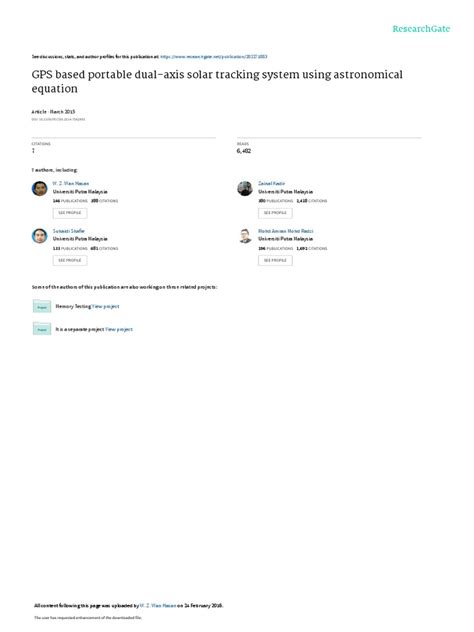 Gps Based Portable Dual Axis Solar Tracking System Using Astronomical Equation Pdf