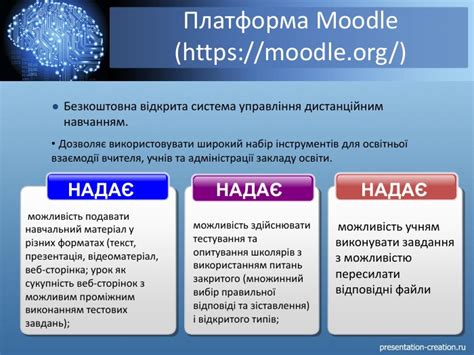 Презентація Платформа Moodle переваги та недоліки