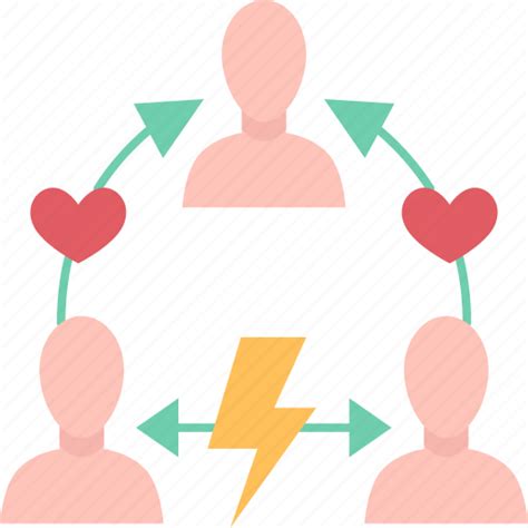 Triangulation Romantic Love Triangle Relationship Icon Download On Iconfinder