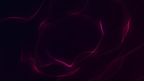 Elegant Gently Flowing And Rippling Red Glowing Digital Fractal Light