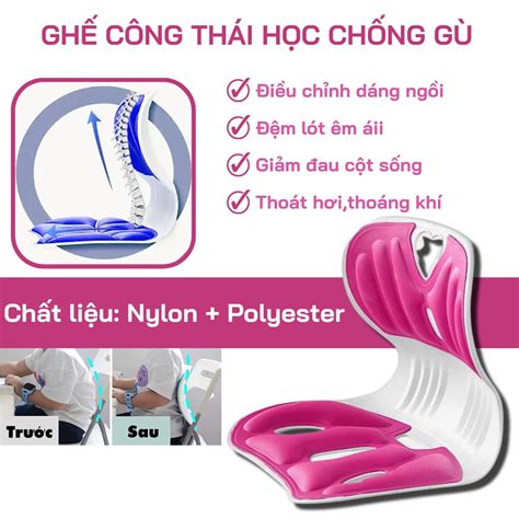 Bảo Hành Ghế Công Thái Học Chống Gù Điều Chỉnh Tư Thế Trẻ Em Học Sinh Sinh Viên Văn Phòng Tiện