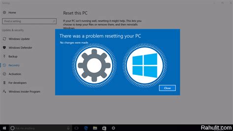 There Was A Problem Resetting Your Pc Fixed Issue Hubsadda