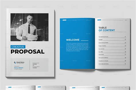 Project Proposal Layout Print Templates GraphicRiver