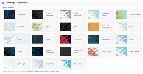 Announcing The Map Styles Addon SiteOrigin