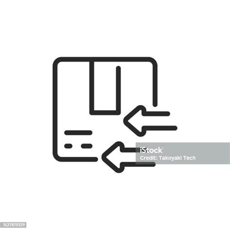 빠른 배달 소포 아이콘입니다 특급 배송 서비스를 상징하는 패키지 상자의 벡터 선형 편집 가능한 기호입니다 감시에 대한 스톡 벡터