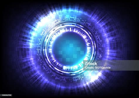 미래 공상 과학 빛나는 Hud 사용자 디지털 인포그래픽 프레임 추상 홀로그램 하이테크 배경 전기의 가상 현실 기술 연결 회로 기판 인터페이스 Brand Name Video