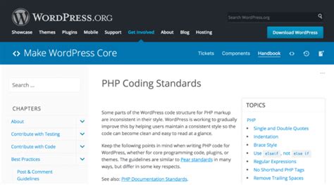 The Newbie Developers Guide To Wordpress Php Coding Standards