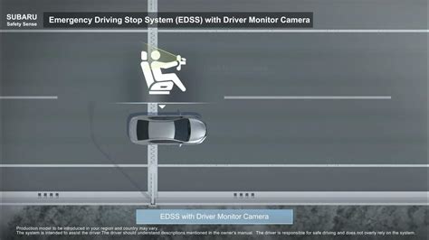 Subaru Solterra Система за аварийно спиране при шофиране Emergency Driving Stop System Edss