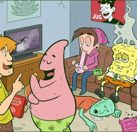 Carissa Blog Cartoon Characters Smoking Weed