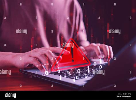 Hack System Alert Warning Computer System Cybersecurity Threat