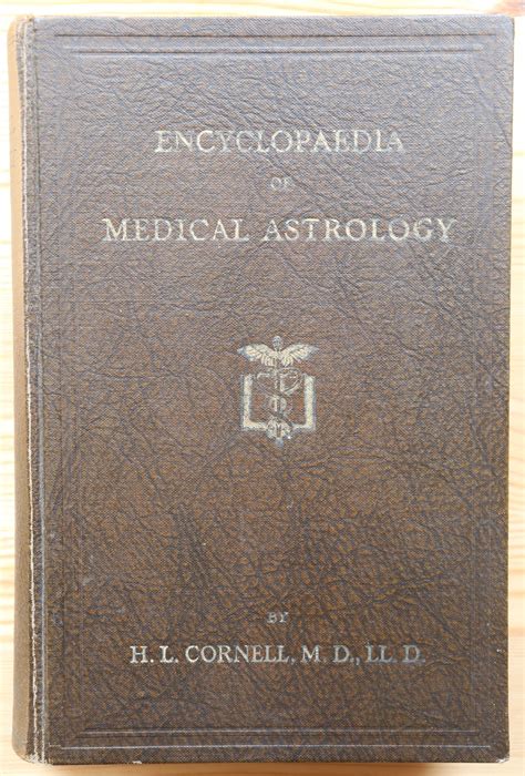 Howard Leslie Cornell Encyclopaedia Of Medical Astrology 1933 Signed Astrolearn