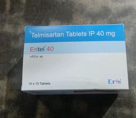 Eritel Telmisartan Tablets Mg At Rs Box In Bhopal ID