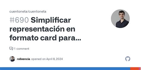 Simplificar Representación En Formato Card Para Stories · Issue 690