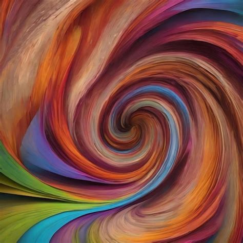 Colorful Dynamic Swirl Abstract Background Pattern Design Suitable