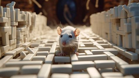 Premium Photo A Photo Of A Diligent Rat Mastering Maze Challenges