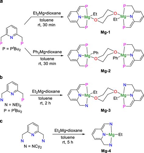 Synthesis Of Magnesium Pincer Complexes A Synthesis Of Mg 1 And Mg 2 Download Scientific