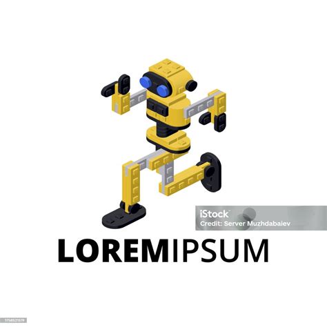 인쇄 및 디자인을위한 춤추는 로봇 현대 기술 벡터 그림입니다 3차원 형태에 대한 스톡 벡터 아트 및 기타 이미지 3차원 형태 개념 개념과 주제 Istock