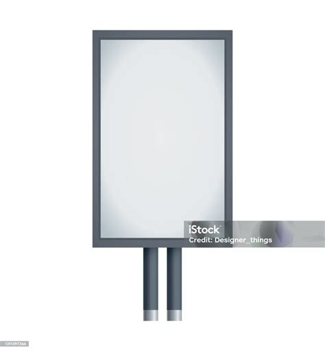 빈 광고판 광고 광고 구성 또는 야외 광고판 마케팅 벡터 아이콘입니다 배너 디자인 템플릿 간판에 대한 스톡 벡터 아트 및 기타 이미지 Istock