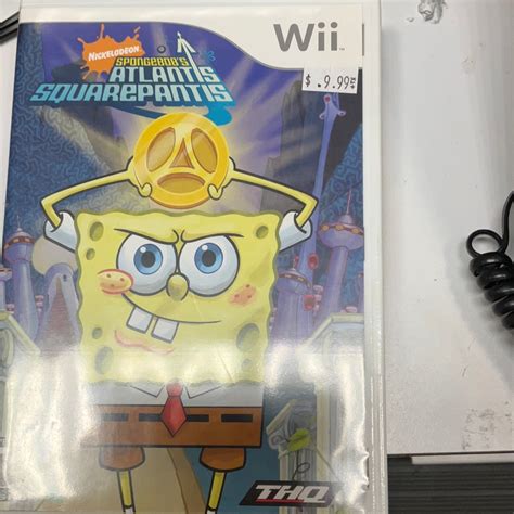 Nintendo Wii Spongebob Atlantis Squarepantis Game True Believers Gaming And Collectibles