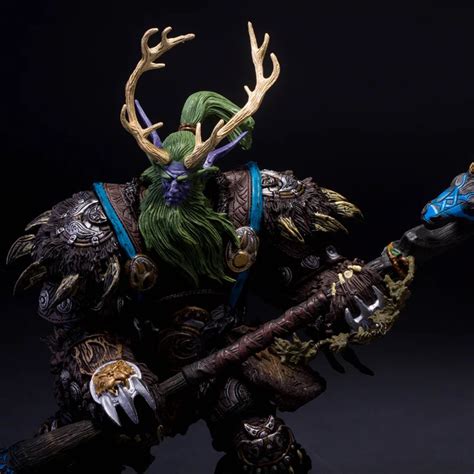 와우 그림 장난감 Dc 나이트 엘프 드루이드 18 센치메터 Pvc 액션 피규어 클래식 장난감 게임 입상 소년 컬렉션 모델 소매 상자toy Guitartoy