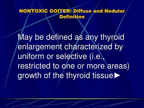 PPT Simple Nontoxic Goiter Diffuse And Multinodular PowerPoint Presentation ID 2108616