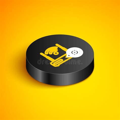 Isometric Line Router And Wi Fi Signal And Gear Icon Isolated On Yellow Background Adjusting