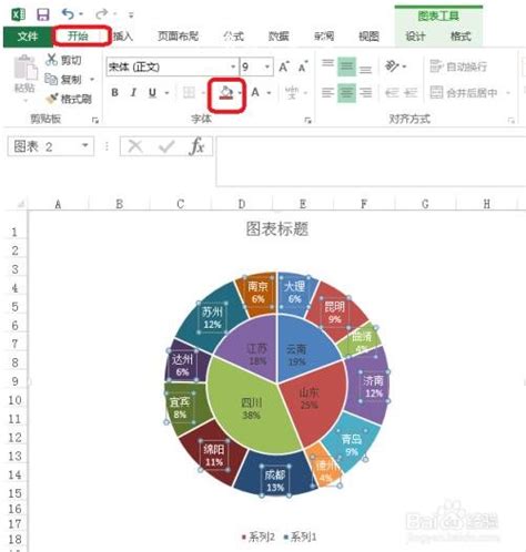 Excel怎么制作双层饼图 Excel双层饼图怎么美化 Excel 教程之家